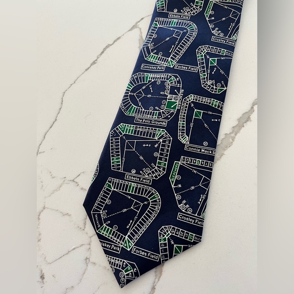 josh bach | Accessories | Vintage Baseball Park Tie | Poshmark
